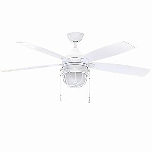 Hampton Bay Seaport 52 In. Indoor/outdoor White Ceiling Fan
