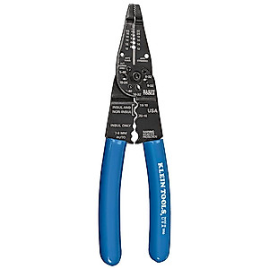 Klein Tools 1010 Multi Tool Long Nose Wire Cutter, Made in USA, Wire Crimper, Stripper and Bolt Cutter Multi-Purpose Electrician Tool, 8-Inch Long
