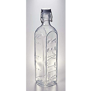 Kilner Clip Bottle, 33.8 fl oz (1 L), Clear