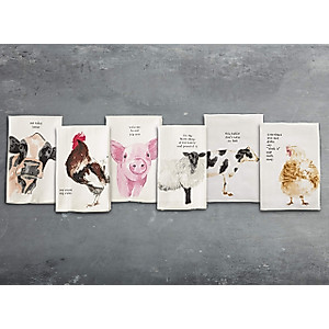 Mud Pie Farm Dish Towel 26 in x 16 1/2 in