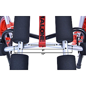 Malone WideTrak SB Large Kayak/Canoe Cart with Balloon Wheels & Bunks