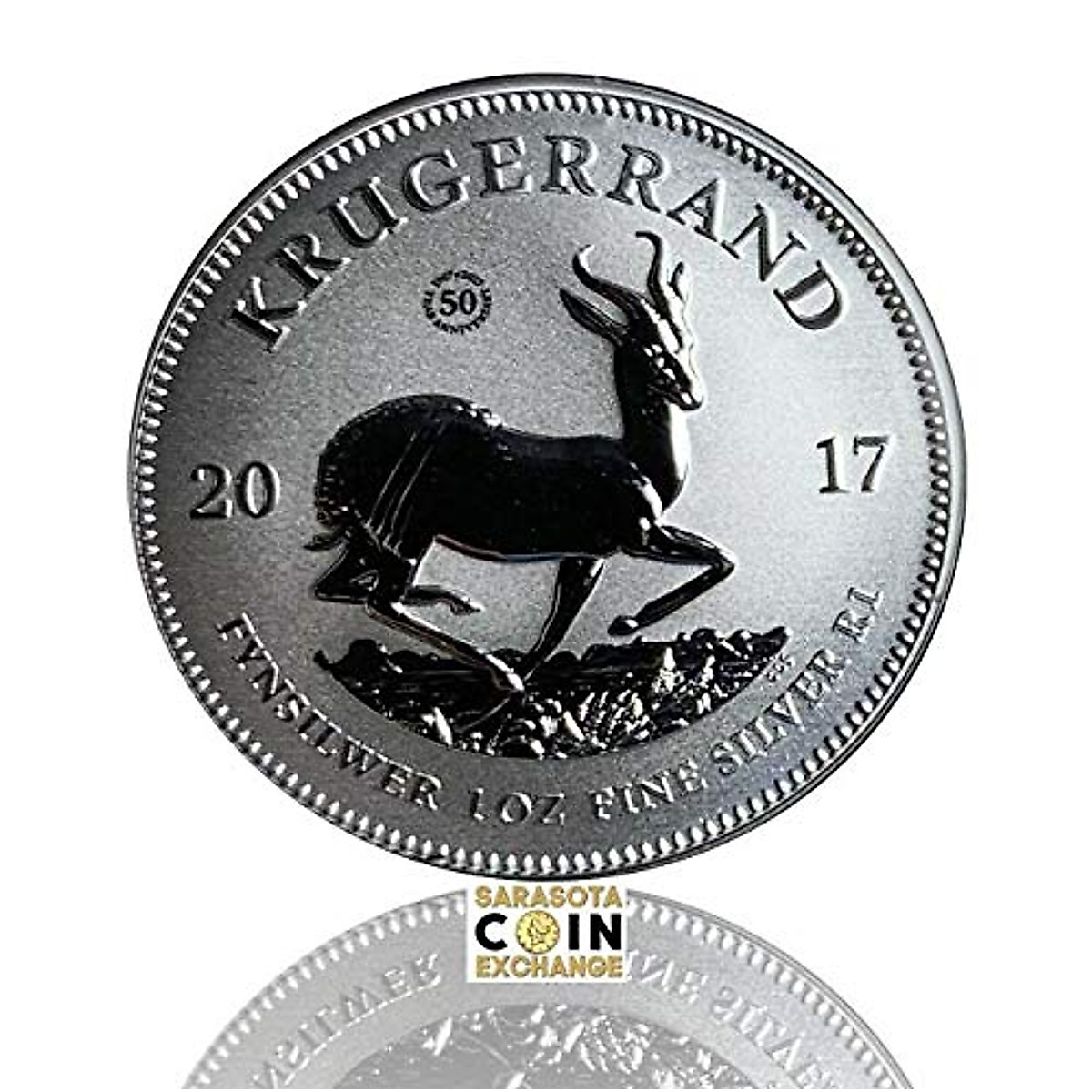 2017 ZA Krugerrand 2017 South Africa 1 oz Silver Krugerrand Premium Uncirculated Coin GEM Premium Uncirculated $1 Gem Uncirculated MS