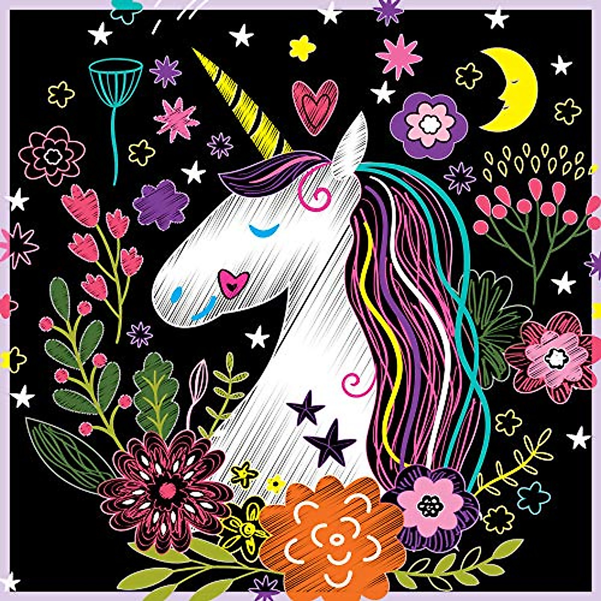 My Unicorn Paradise 4-in-1 DIY Mega Kit for Kids (10 Arts and Crafts Projects: Sewing Kits for Doll and Keychain, Scratch Art, Diamond Art) Handcraft/Creative Art/DIY Craft