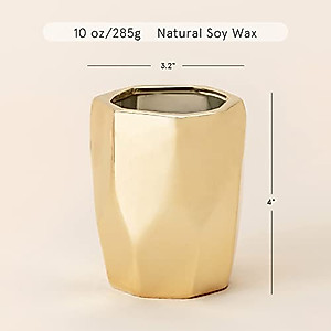 LA JOLIE MUSE Moroccan Amber & Patchouli Scented Candle for Men Women, Candles for Home Scented, Stress Relief Relaxing Candle Gifts, Natural Soy Candle, 80 Hours Long Burning, 10 Oz