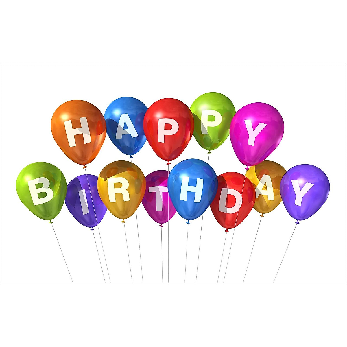 Signature Cards - Birthday Greeting Cards (Colorful Balloons), 5x7 Inches, 25 Cards & 26 Bright White Envelopes (BDB200)