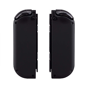 eXtremeRate Soft Touch Black Joycon Handheld Controller Housing (D-Pad Version) with Full Set Buttons, DIY Replacement Shell Case for Nintendo Switch & Switch Oled Joy-Con – Console Shell NOT Included