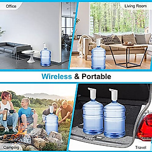 Bottle Water Pump, Mini 5 Gallon Water Dispenser Automatic Suction, Rechargeable Pressure Water Dispenser