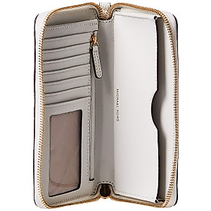 Michael Kors Pebbled Leather Smartphone Wallet Wristlet - Optic White