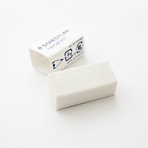 Staedtler Rasoplast High Polymer White Eraser, Box of 40, 526 B40