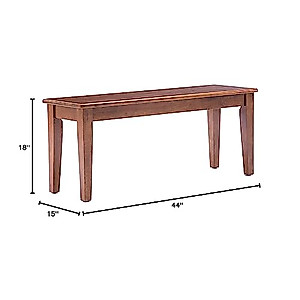 Boraam Shaker Bench, Walnut
