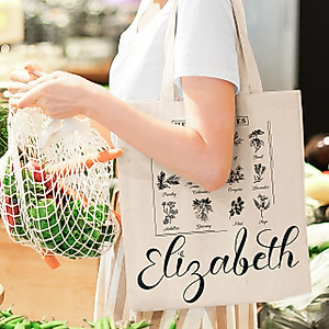 People People Personalized Minimalist Tote Bag for Women w/Name - 9 Design Options Customized Minimal Canvas Reusable Totes Bags Custom Modern Art Shoulder Minimalistic Christmas Gift C1, Beige