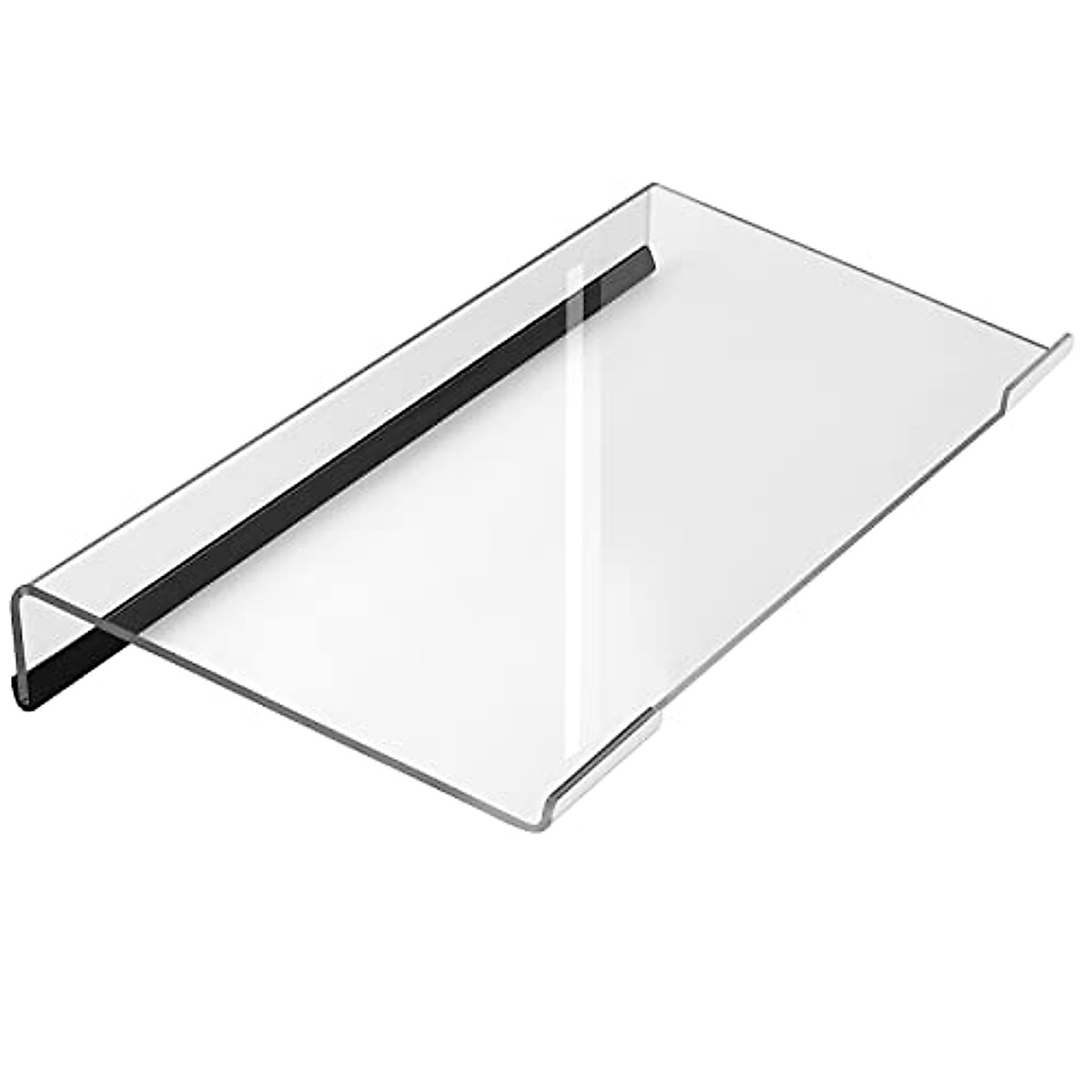 Egchi Computer Keyboard Stand PC Keyboard Stand, Acrylic Tilted Keyboard Stand for Ergonomic Typing Clear Keyboard Tray for Easy Typing and Working, Keyboard Holder with Silicone Non-Slip Case