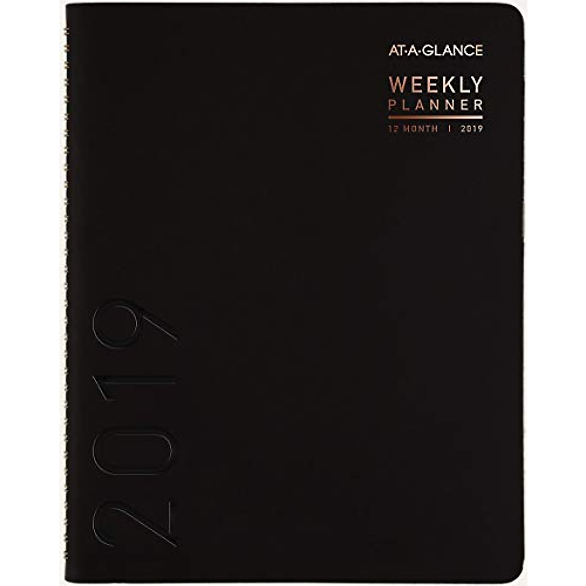 AT-A-GLANCE Weekly / Monthly Appointment Book / Planner 2019, 8.25 x 10.88 Inches, Contemporary, Graphite (70-950X-45)