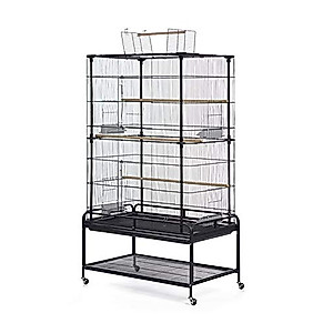 Prevue Pet Products Playtop Flight Bird Cage with Stand - F085, Black