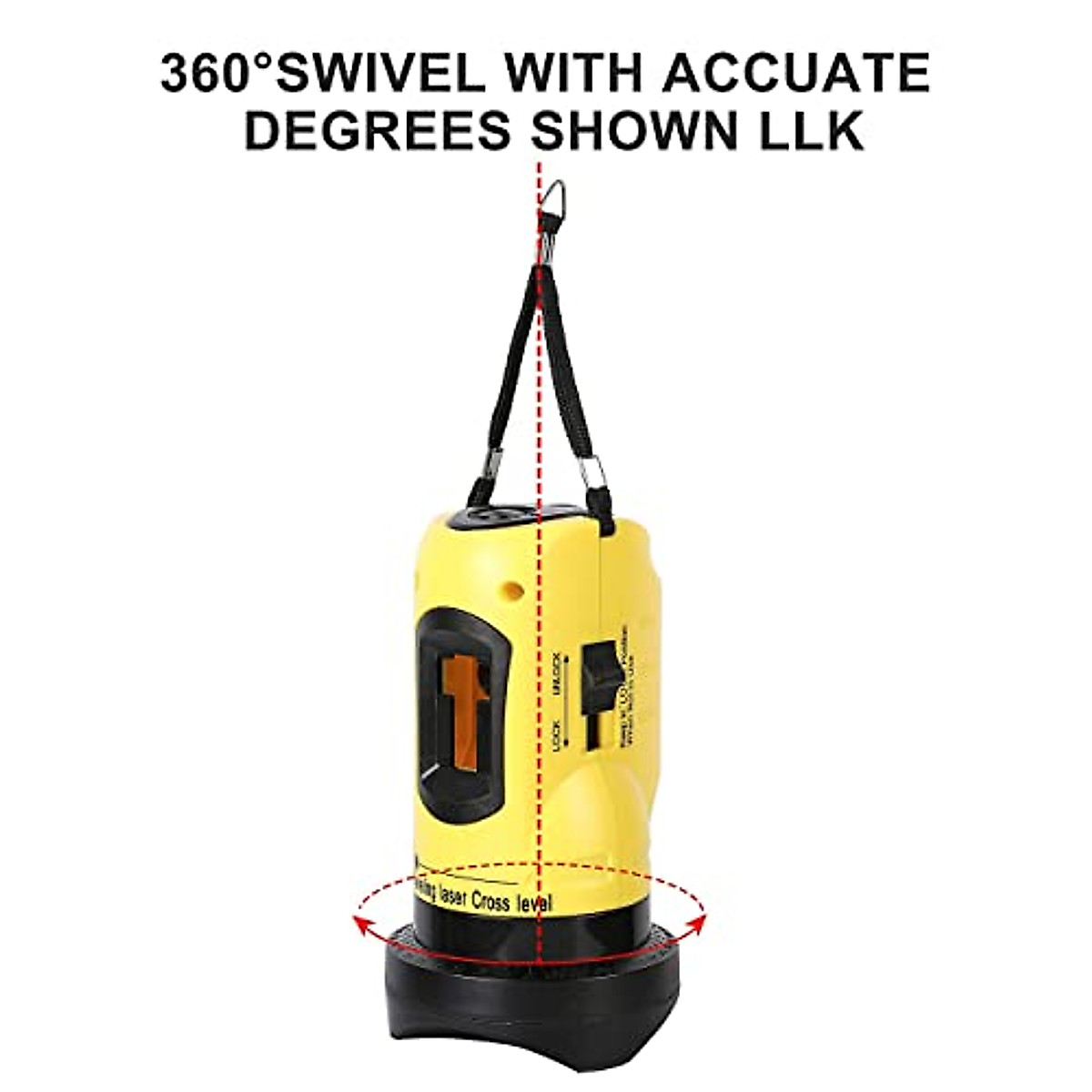 ZELCAN Line Laser Level with Tripod, Auto Leveling Kit Combo with Horizontal/Vertical/Cross-Line, Dual-module Self-Leveling Laser Alignment Tool Set for Hanging Pictures