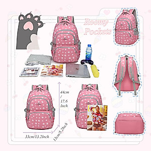 Dog Paw Prints Backpack Primary School Student Book Bag School Bag for Students