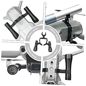 Veemoon 1 Set Night Light Bracket Night Light Mini Drone Camera Drones Bling Accessories Drone Light Clamp Drone Device Holder Drone Night Light Holder Floodlight Support Vac Accessories