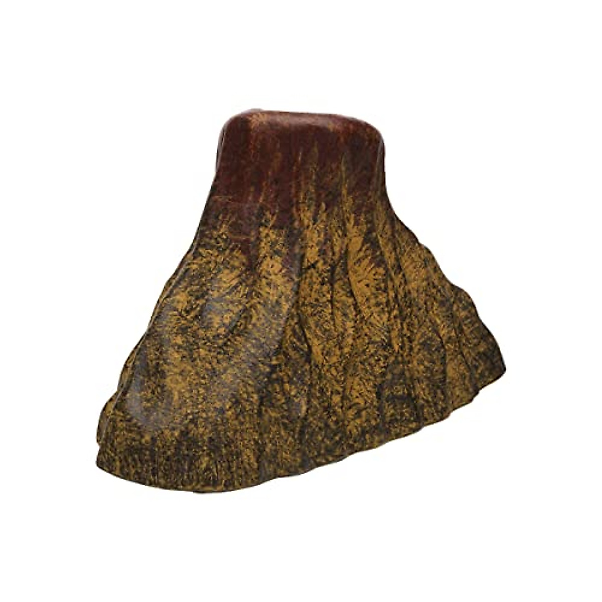 Plecoceramics Aqaurium Volcano Ceramic Decoration, Hideout Log Ornament Hiding Place for Plecos Cichlids Betta Fish