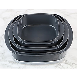 Reston Lloyd Microwave Cookware & Storage, Adjustable Vent on Lids Cookware Set, Multiple Sizes, Gray