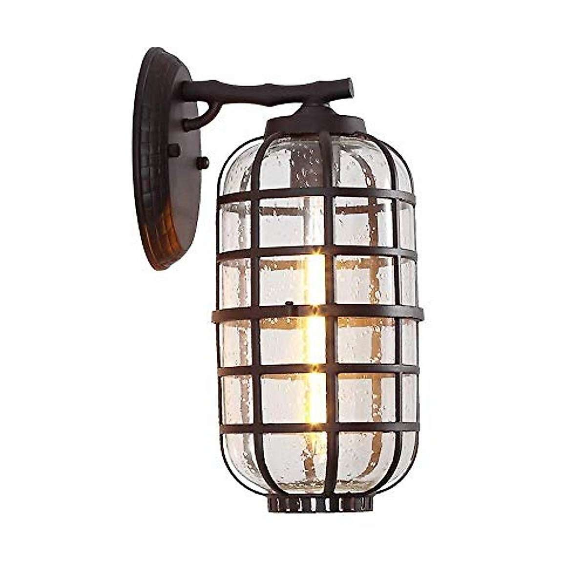 JIAHE115 Waterproof Outdoor Balcony Villa Exterior Wall Home Door Wall Light Garden Light Outdoor Wall Lamp Glass Sun Room Terrace Sconce Lantern