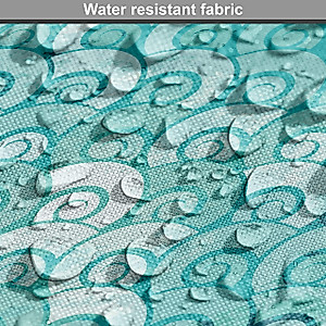 Ambesonne City Fabric by The Yard, Birds Eye View Map of The Abstract Town Streets Roads Houses and Cars Cartoon...