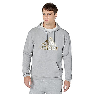 adidas Liquid Foil Pullover Hoodie Medium Grey Heather 2XL