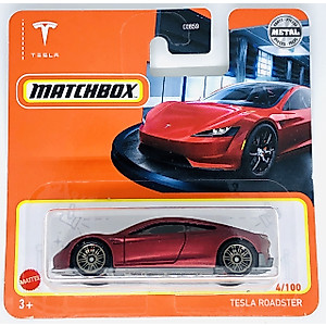 Matchbox 2022 - Tesla Roadster - Red - 4/100 - Short Card