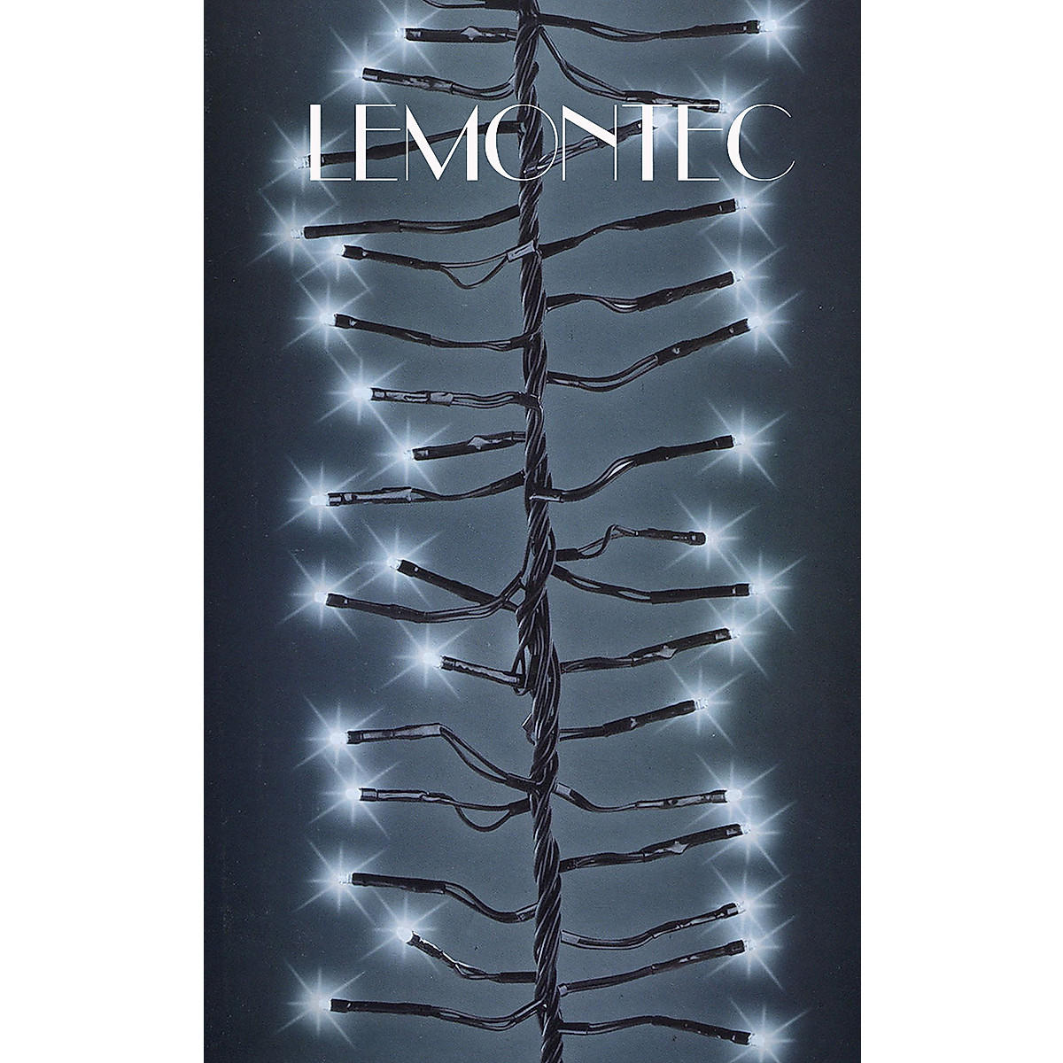 Lemontec Solar String Lights, 200 Led Holiday String Lighting Outdoor Solar Patio Lights Fit Chrismas Garden Wedding Party Landscape[White], 2 Pack 400 LED