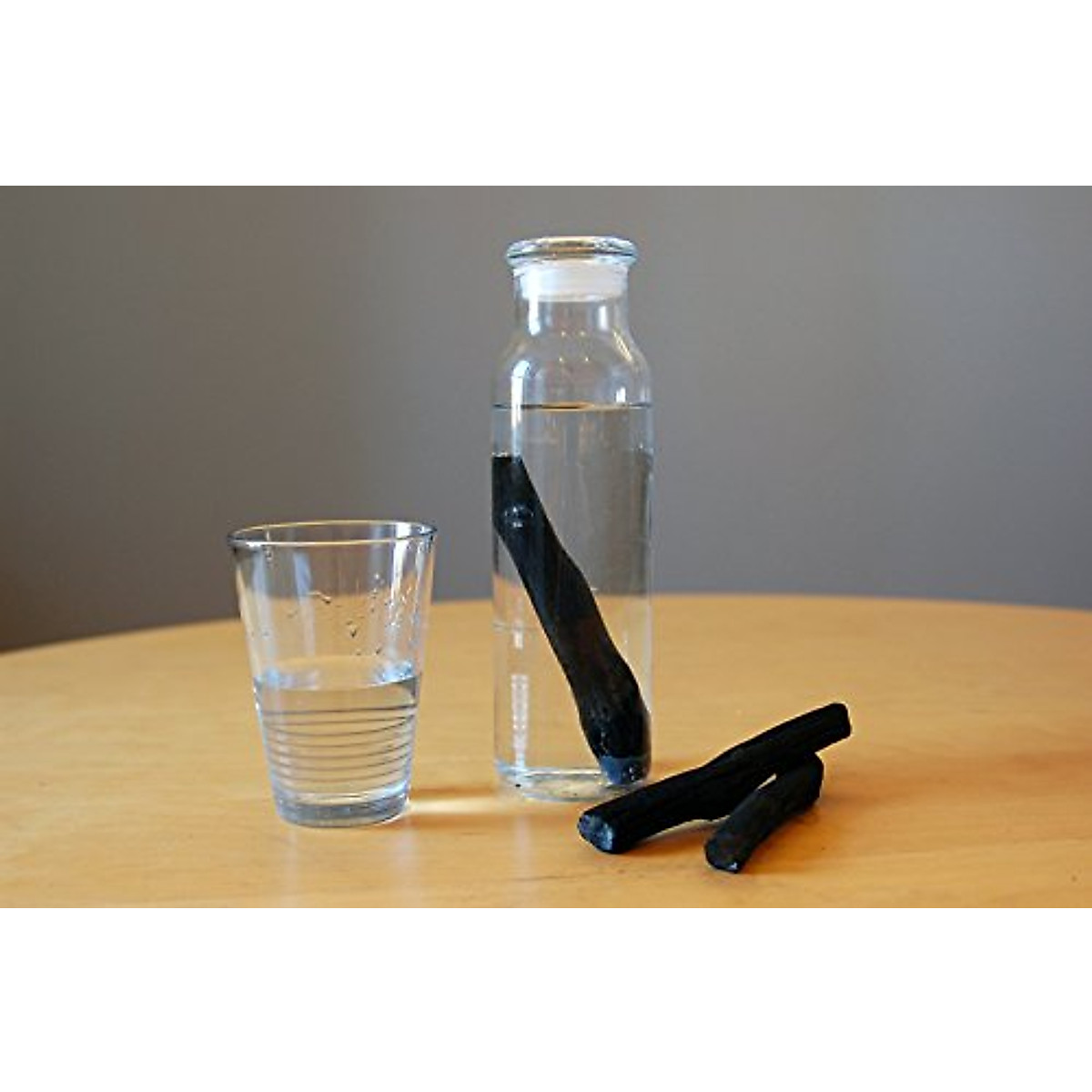 Binchotan Charcoal - Water Purifying Sticks for Great-Tasting Water from Kishu, Japan - Each Stick Filters up to 2 Liters of Water - 3 Sticks