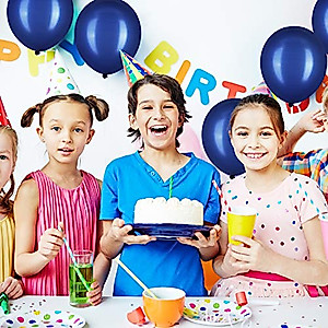 Navy Blue Balloons 100 Pack 10 Inch Party Balloons Navy Blue Latex Balloons for Weddings, Birthday Party, Bridal Shower, Party Decoration (Navy Blue, 10 Inch)