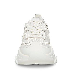 Steve Madden Women's Possession Sneaker, White, 8