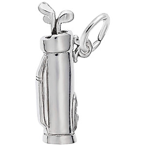 Rembrandt Charms Golf Clubs Charm, Sterling Silver