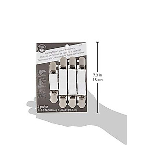 Dritz Clothing Care 82446 Ironing Board Cover Fasteners (4-Count) , White