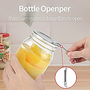 TruLife Goods Jar Vacuum Sealer for Wide & Regular Mouth Jars, Mason Jar Sealer Kit with Accessory Hose for FoodSaver, Manual Vacuum Pump, Lid Opener, Labels and Chalk Pen