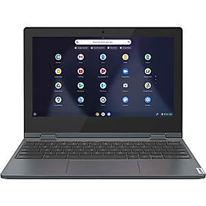 2022 lenovo Flex 3 Chromebook 11.6" 2-in-1 HD Touchscreen Laptop, Intel Celeron N4020 Processor, 4GB RAM, 64GB eMMC Flash Memory, HD Webcam, Chrome OS, Abyss Blue, 128GB Snowbell USB Card