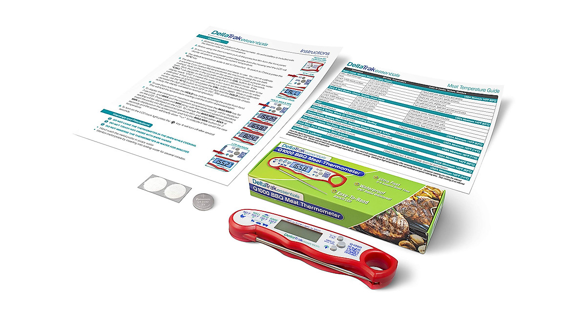 DeltaTrak Digital Meat Thermometer: Fast & Waterproof