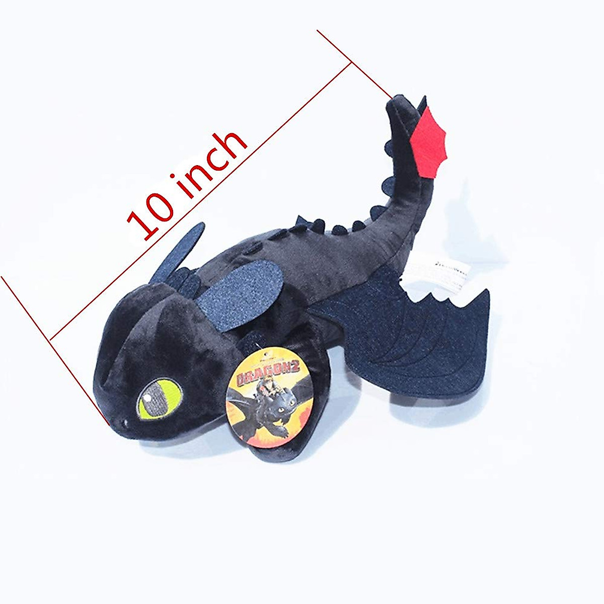 How to Train Your Dragon Toothless Night Fury Stuffed Animal Plush Doll Toy Dragons Defenders of Berk 10inch