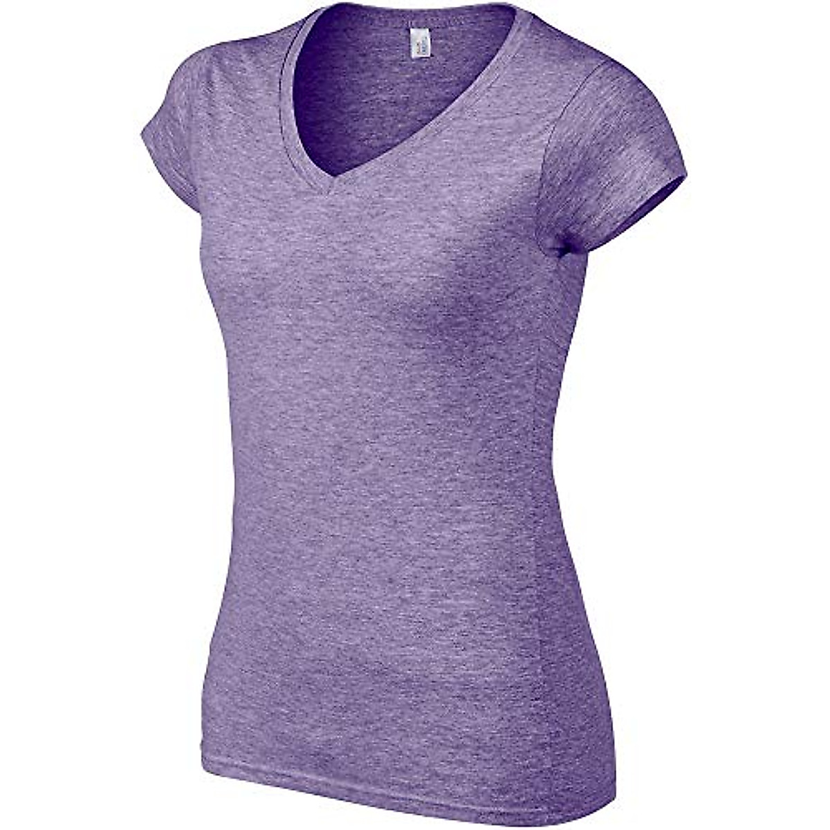 Gildan Women's Softstyle V-Neck T-Shirt - Large - US size 6 - Red