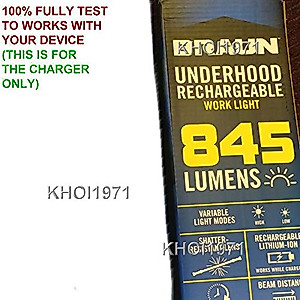 KHOI1971 Wall Charger AC Adapter Compatible with Braun 845 Lumen Underhood Rechargeable Work Light Harbor Freight Tools 63990