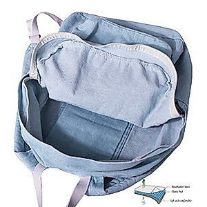 Kedera College School Denim Backpacks Girls Cute Bookbags Student Backpack Laptop for Teenage