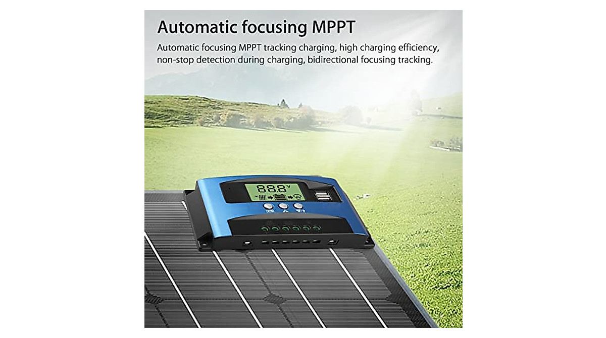 Smart Solar Controller MPPT Charging with LCD Display