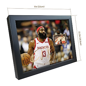 sufenvera Signed James Harden Memorabilia Film Photo Framed Poster,Basketball Star Artwork Collection,Gifts for James Harden Fans on Birthday Thanksgiving Christmas 10x8 Inches