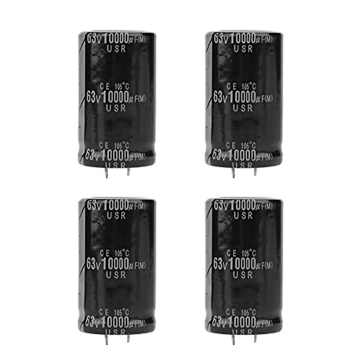 Capacitor 4 Pcs Aluminum Electrolytic Capacitor 63v 10000uf Amplifier Electrolytic Capacitor Electronic Components For Amplifier
