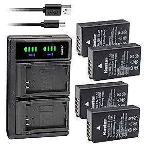 Kastar 4-Pack Battery and LTD2 USB Charger Replacement for Nikon Coolpix P950, Nikon Coolpix P1000, Nikon Coolpix A, Nikon 1 AW1, Nikon 1 J1, Nikon 1 J2, Nikon 1 J3, Nikon 1 S1, Nikon 1 V3 Cameras