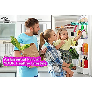 Fridge Refrigerator Freezer Deodorizer PATCH | Organic Odor Eliminator | 4 Month Supply | Foul Smell Remover | BEATS Baking Soda & Activated Bamboo Charcoal | Fragrance & Chemical Free | 2 Pack