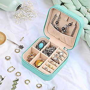 Western Jewelry Organizer Box Cowgirl Cow Print Travel Small Portable Jewelry Case for Country Girl Yellowstone Gift