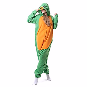 vavalad Adult Onesie Pajamas Costume Animal Cosplay Jumpsuit Homewear Sleepwear for Women Men
