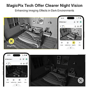 SEHMUA Indoor Security Camera, 2K & 360 Degree Pet Wi-Fi Home Camera with Smart AI Motion Detection for Baby/Dog/Elder, Night Vision, 2-Way Audio, Siren, 24/7 SD Card Storage White