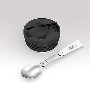 THERMOS Stainless King Vacuum-Insulated Food Jar with Spoon, 16 Ounce, Matte Powder Blue