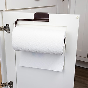Spectrum Diversified Bronze Euro Over The Cabinet Paper Towel Holder